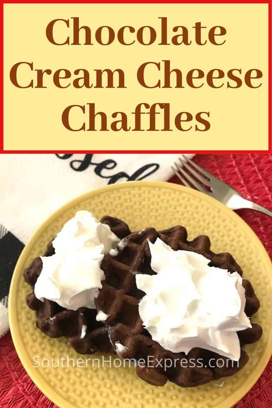 Cream Cheese Chocolate Chaffle Recipe - Southern Home Express
