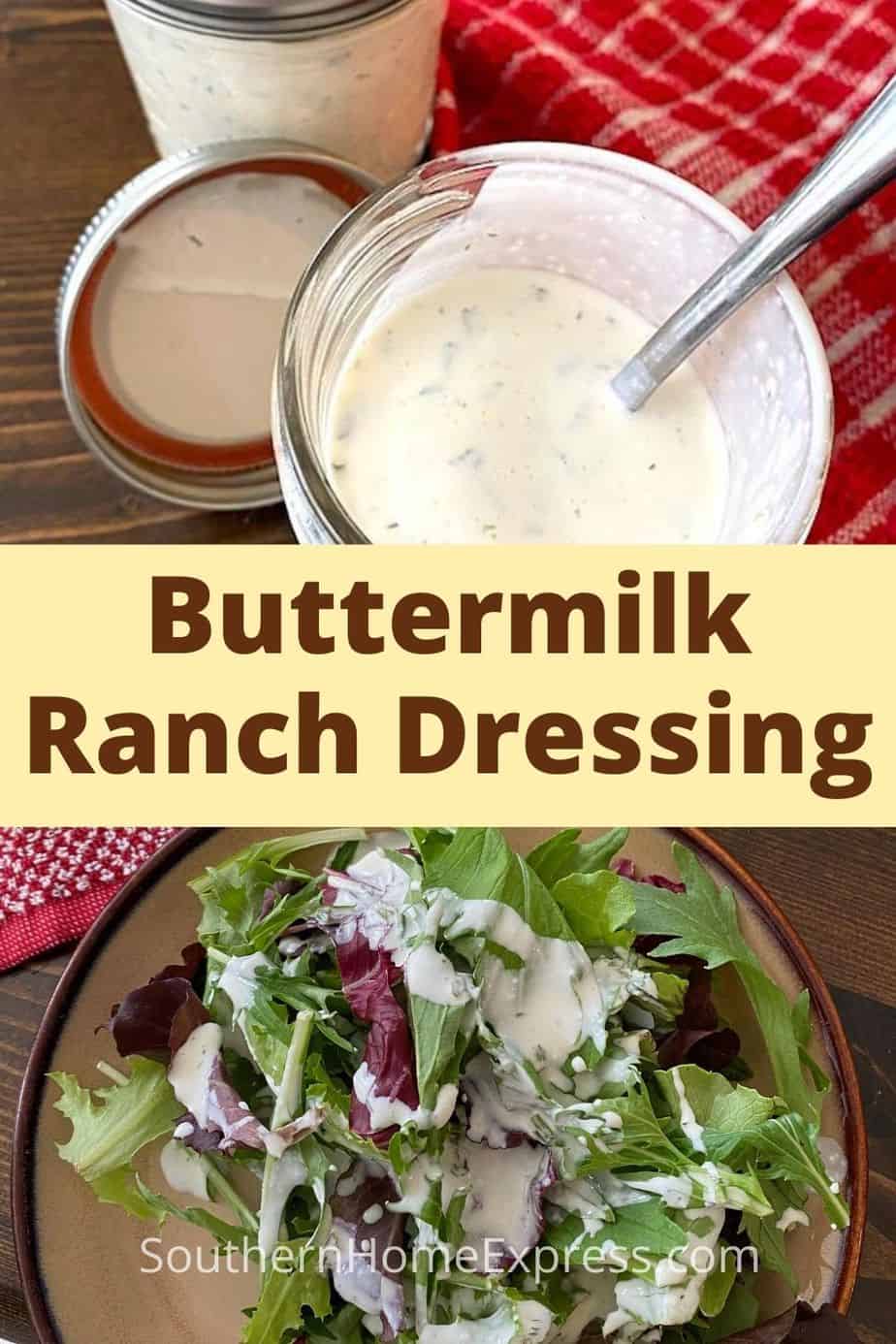 Homemade Buttermilk Ranch Dressing - Southern Home Express