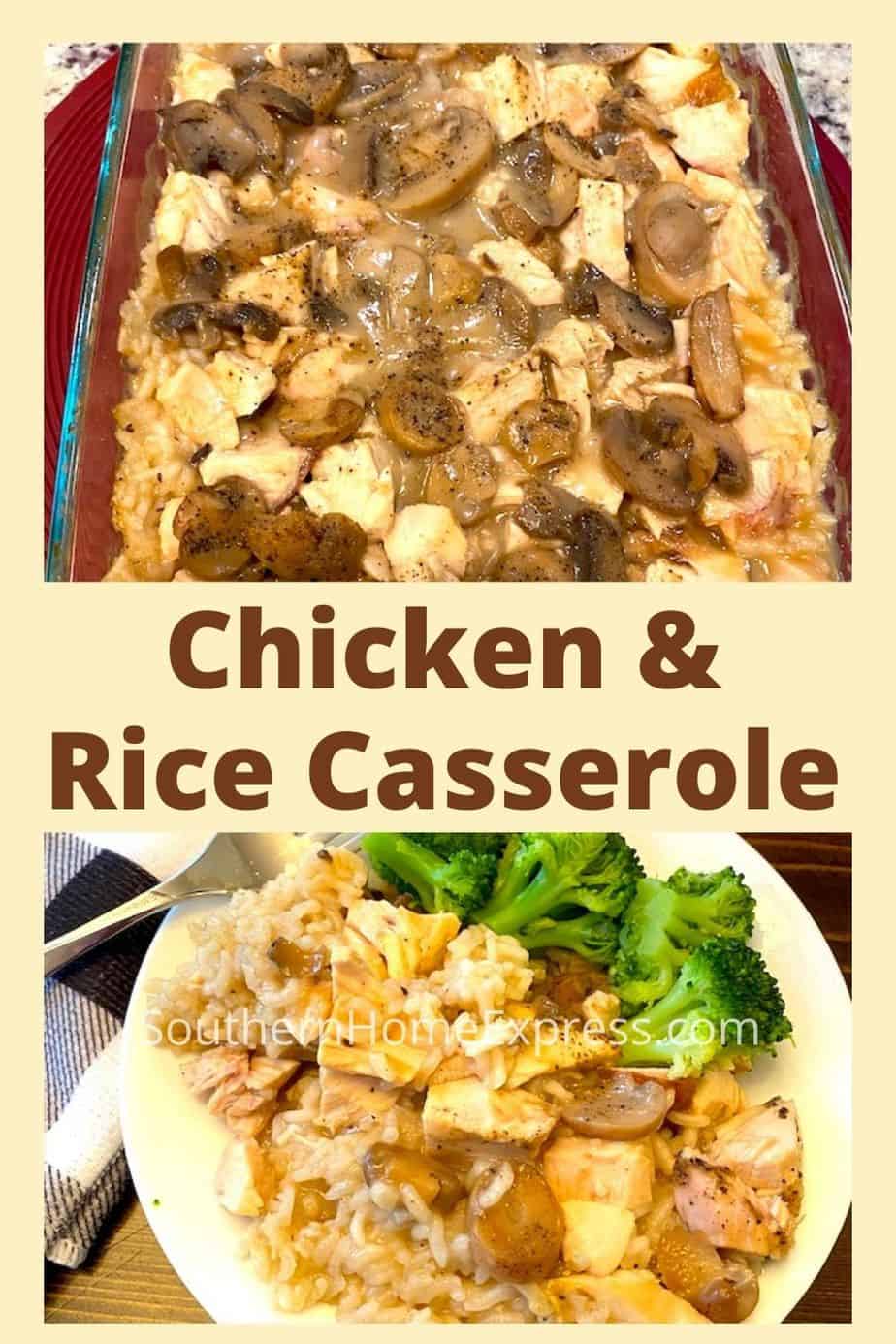 Comforting Chicken Rice Casserole - Southern Home Express
