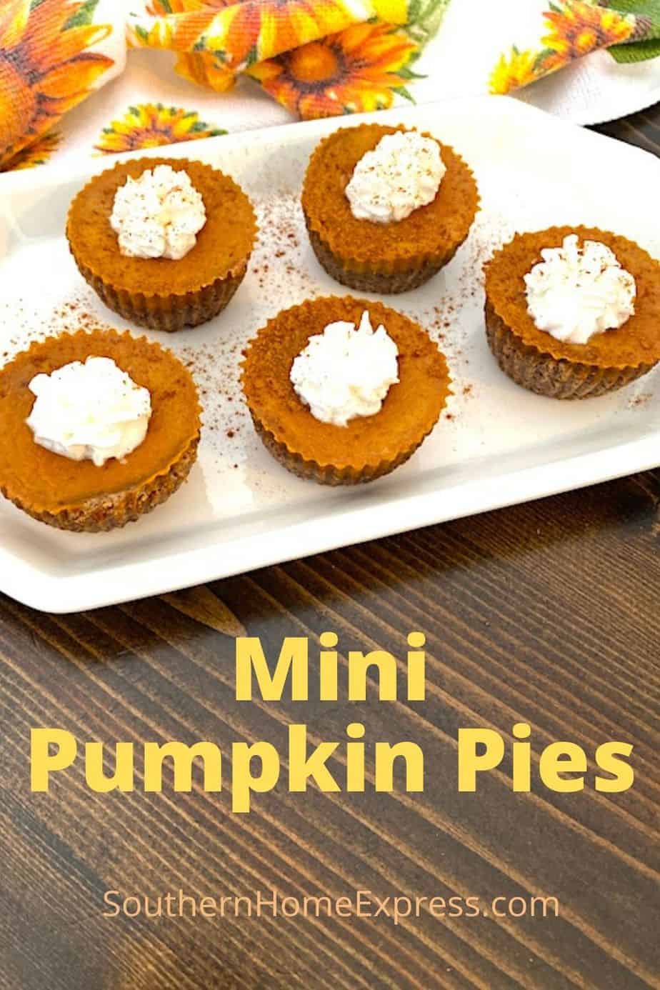 Mini Pumpkin Pies Southern Home Express
