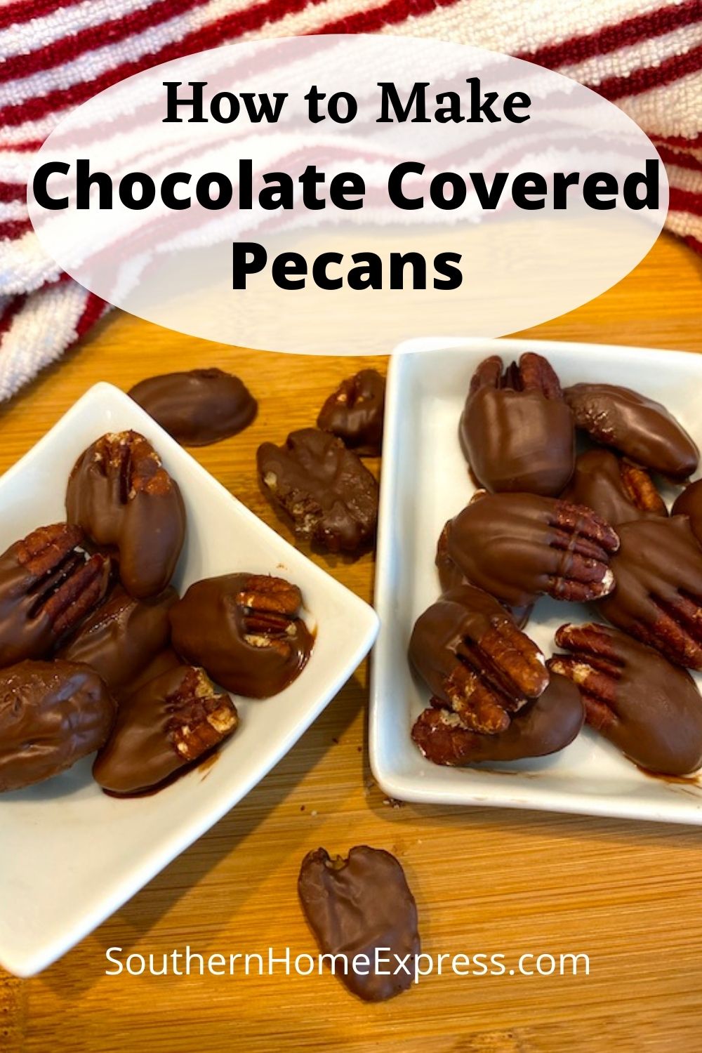 Easy Homemade Chocolate Covered Pecans - Southern Home Express