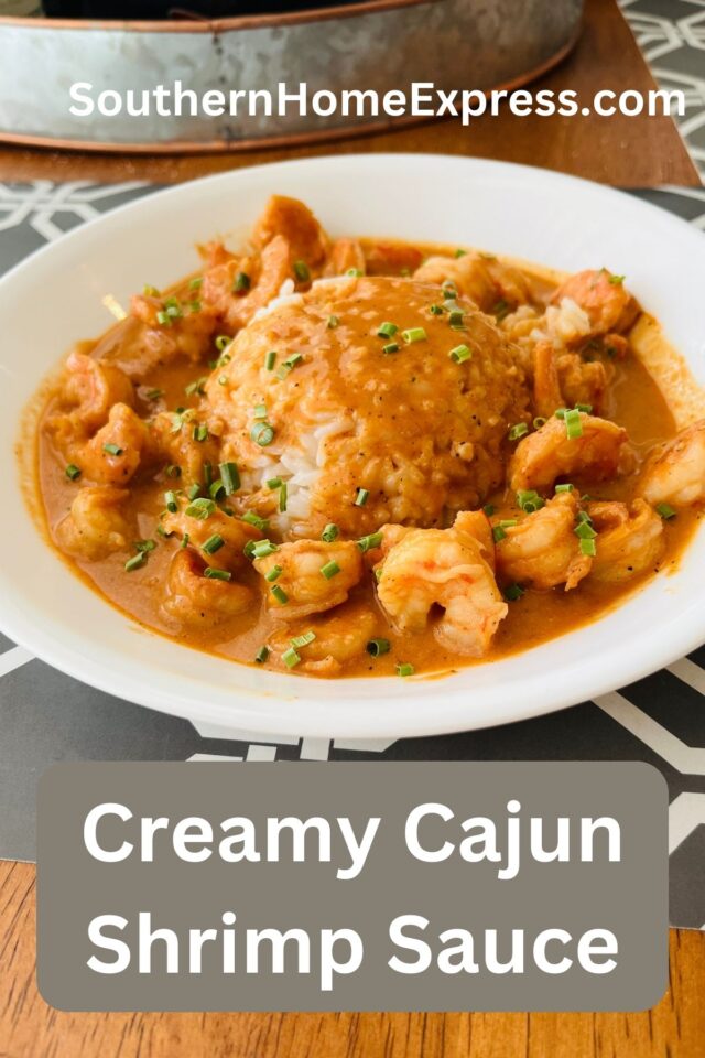 Quick & Easy Creamy Cajun Shrimp Sauce - Southern Home Express