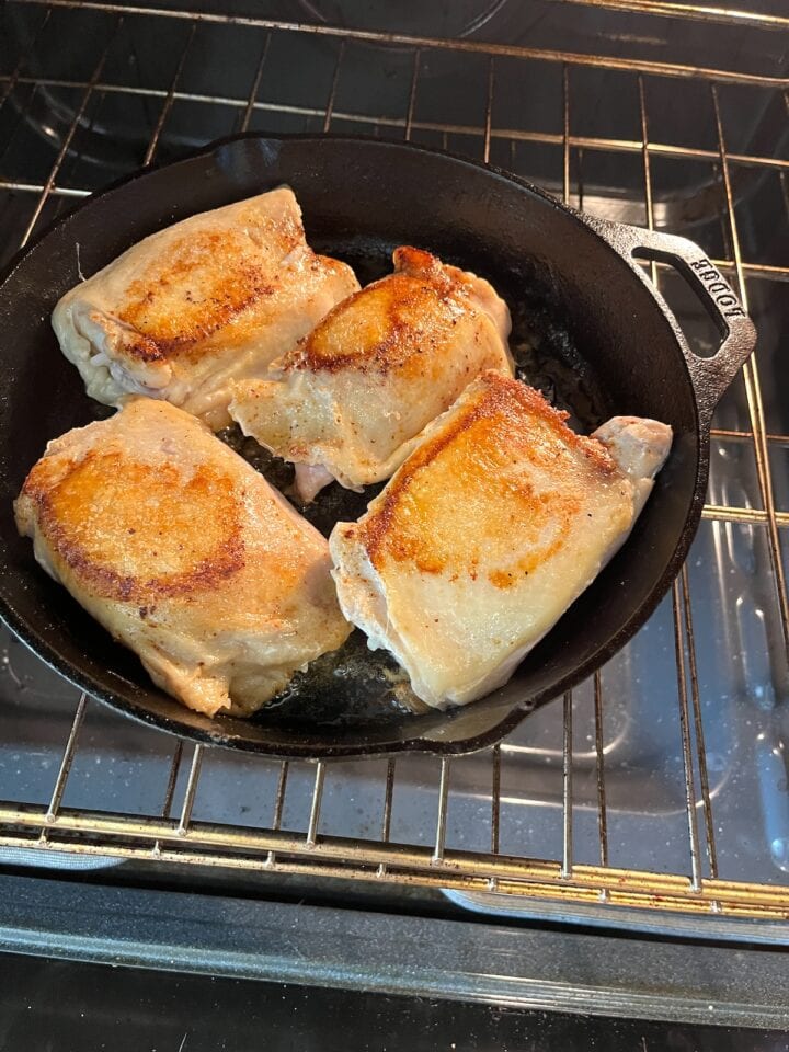 How to Bake Chicken in a Cast Iron Skillet - Southern Home Express