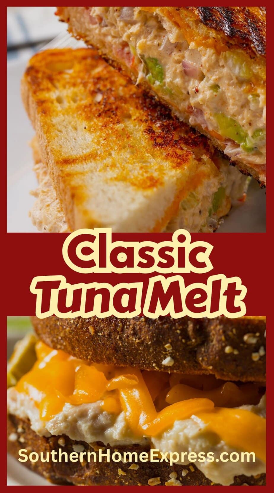 Classic Tuna Melt Sandwich for Two - Southern Home Express